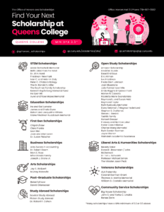 Internal Scholarships | Queens College, CUNY